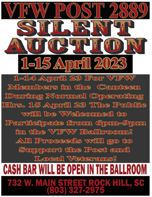 VFW Post 2889 Calendar Events Ballroom Auxiliary About Service